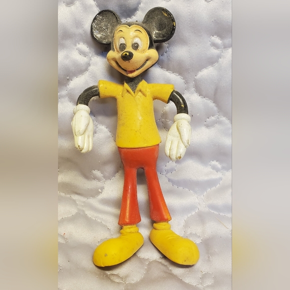 Toys | Tb1 Vintage Mickey Mouse Bendable Figure By Durham 151 Walt ...